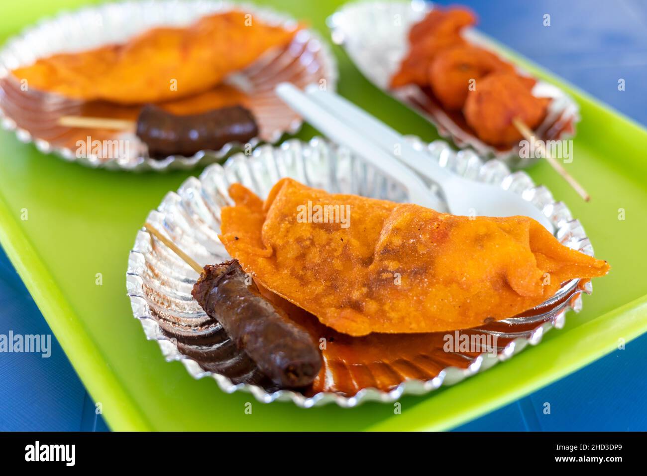 Popular Filipino Style street food Empanada Stock Photo - Alamy