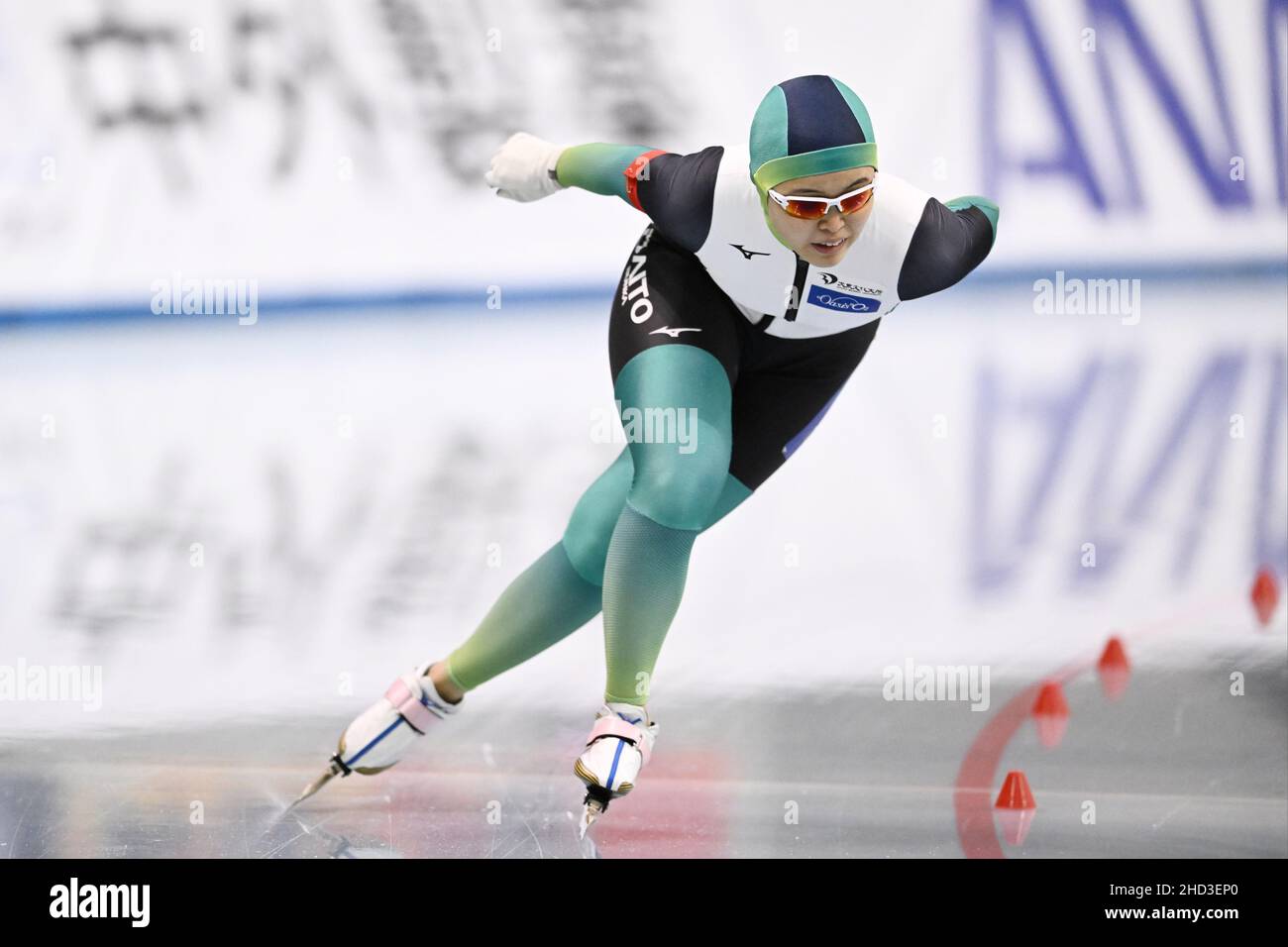 Nagano, Japan. Credit: MATSUO. 31st Dec, 2021. Ayuri Fukuoka Speed ...