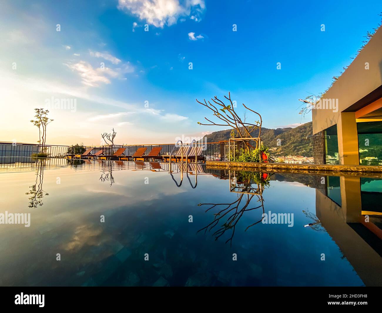 Aerial view sunset in phuket hi-res stock photography and images - Alamy