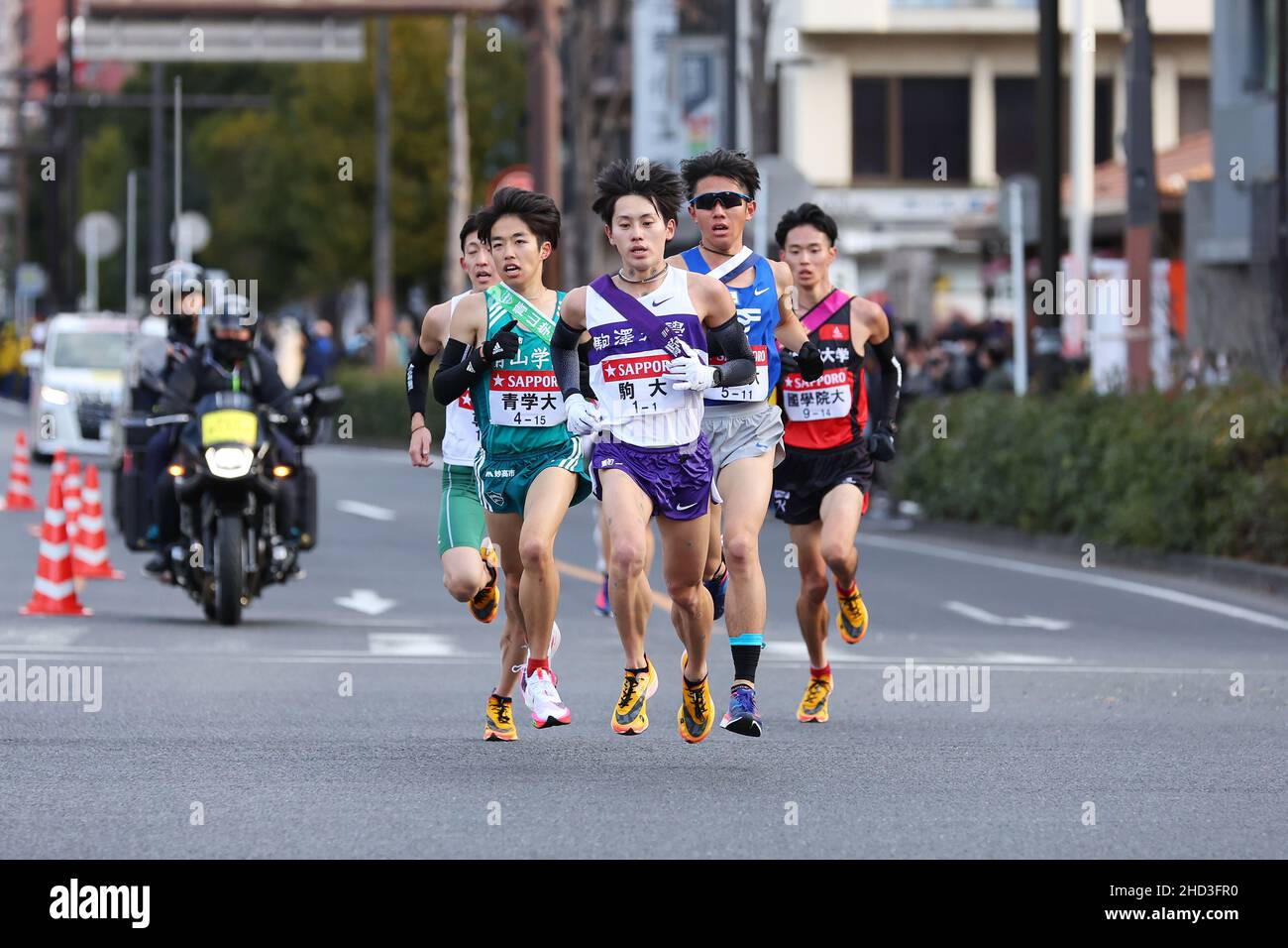 (L to R) Hayato Shiki (), Takumi Karasawa (), Tomoki Ichimura (), Kota ...