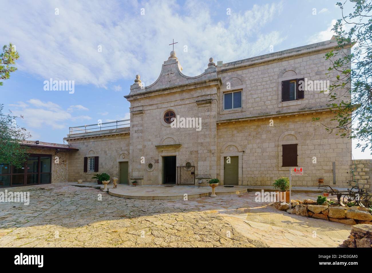 Dalyat Al Karmel, Israel - December 30, 2021: View of the Discalced ...