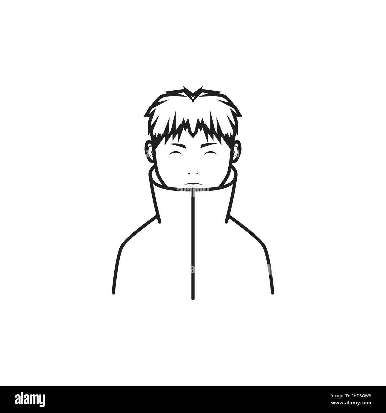 Asian handsome model Stock Vector Images - Alamy