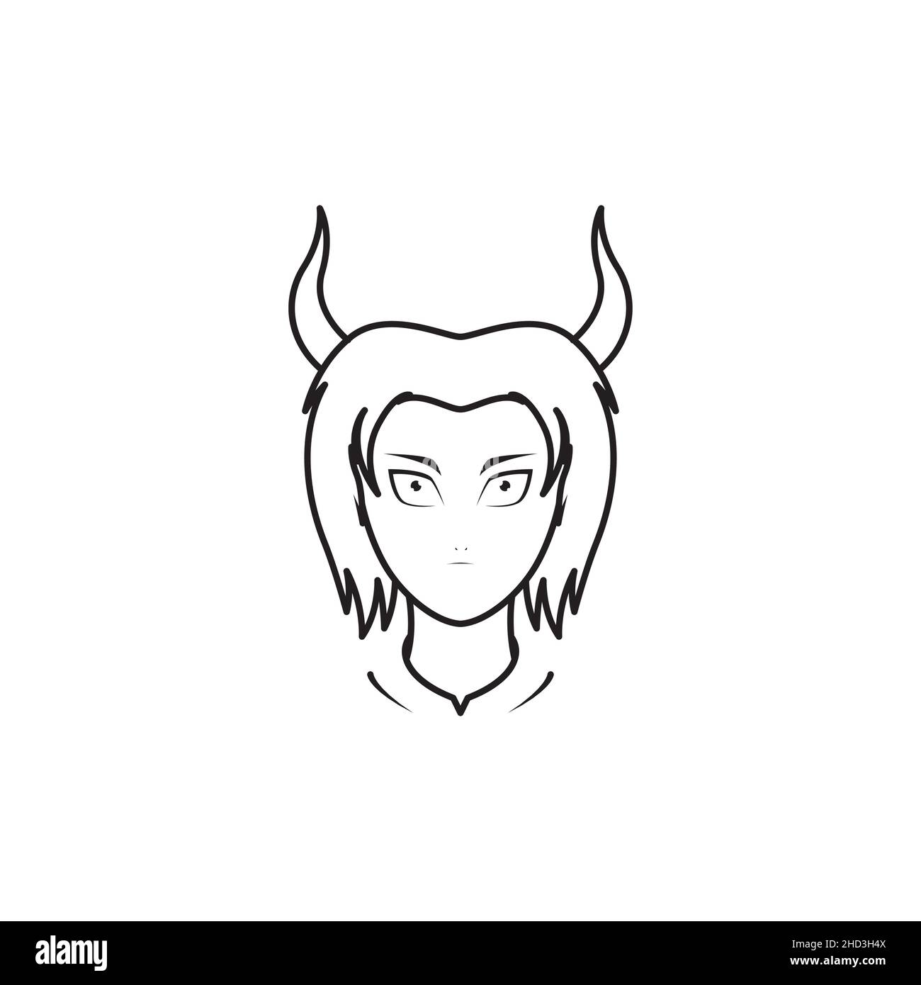 Queue hairstyle Stock Vector Images - Alamy