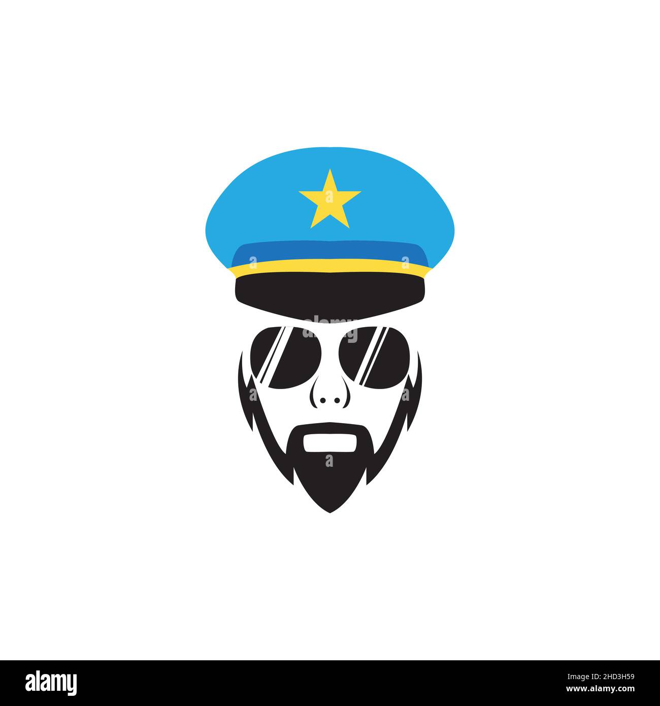 Drawing avatar face man beard Cut Out Stock Images & Pictures - Alamy