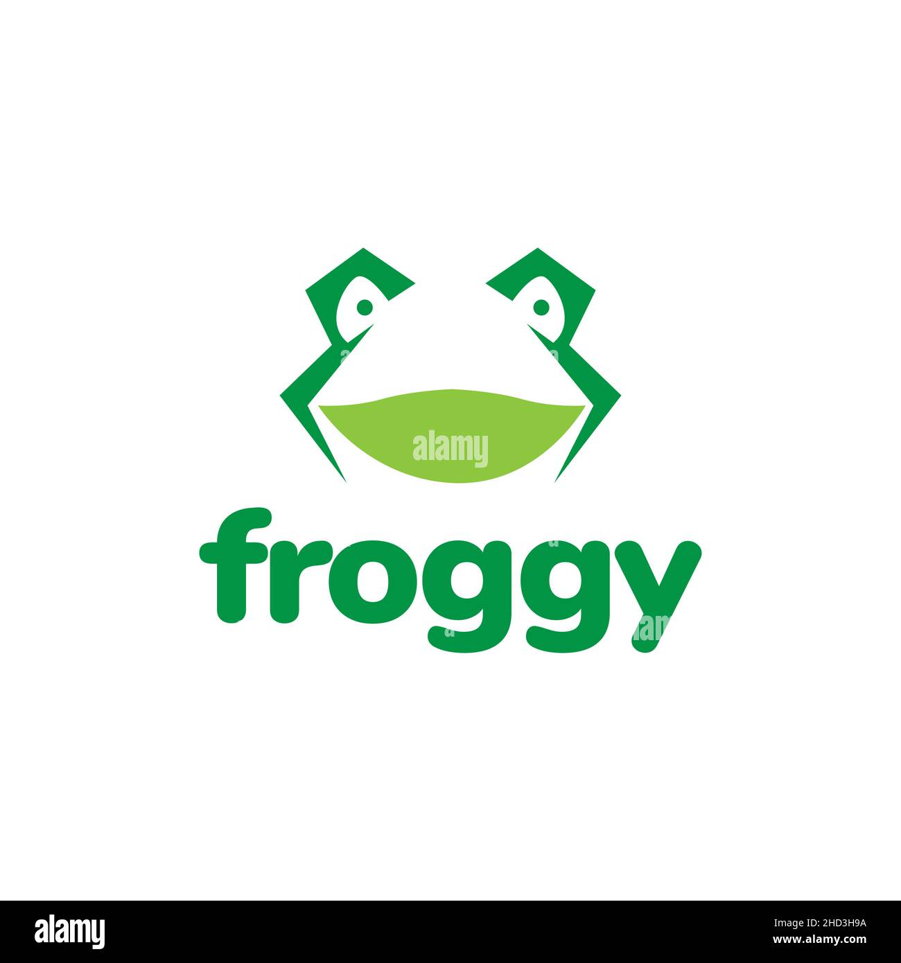 Frog face logo hi-res stock photography and images - Alamy
