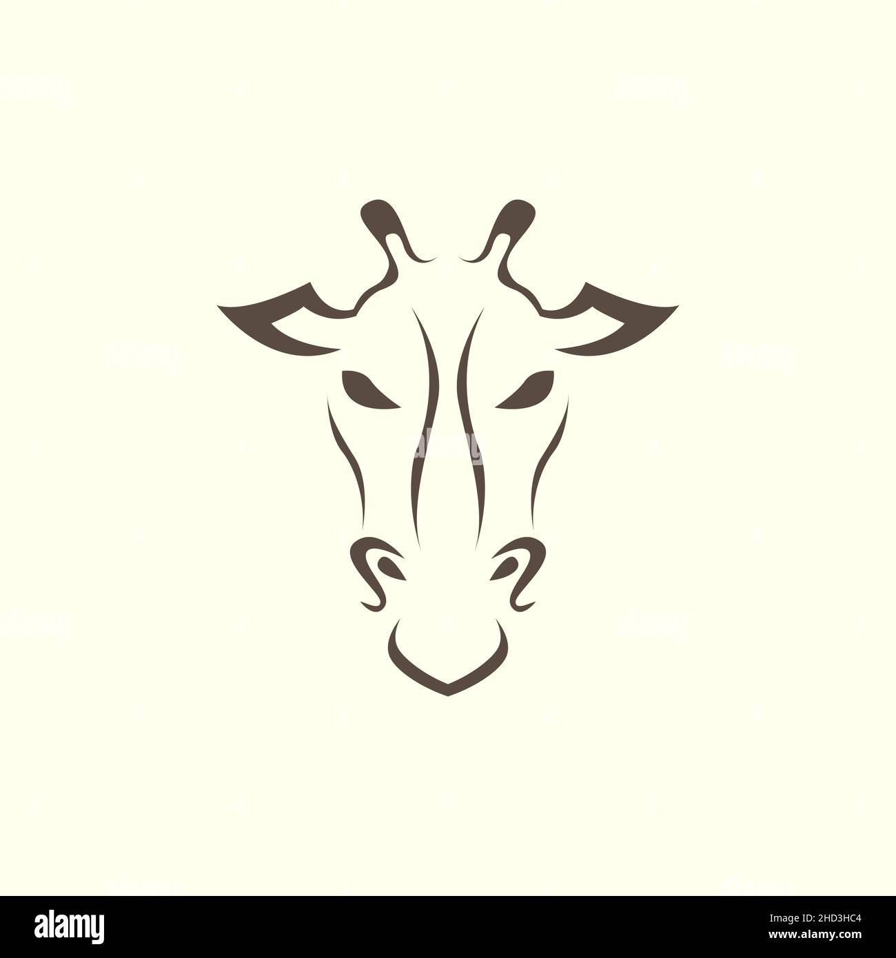 Profile of giraffe Stock Vector Images - Alamy