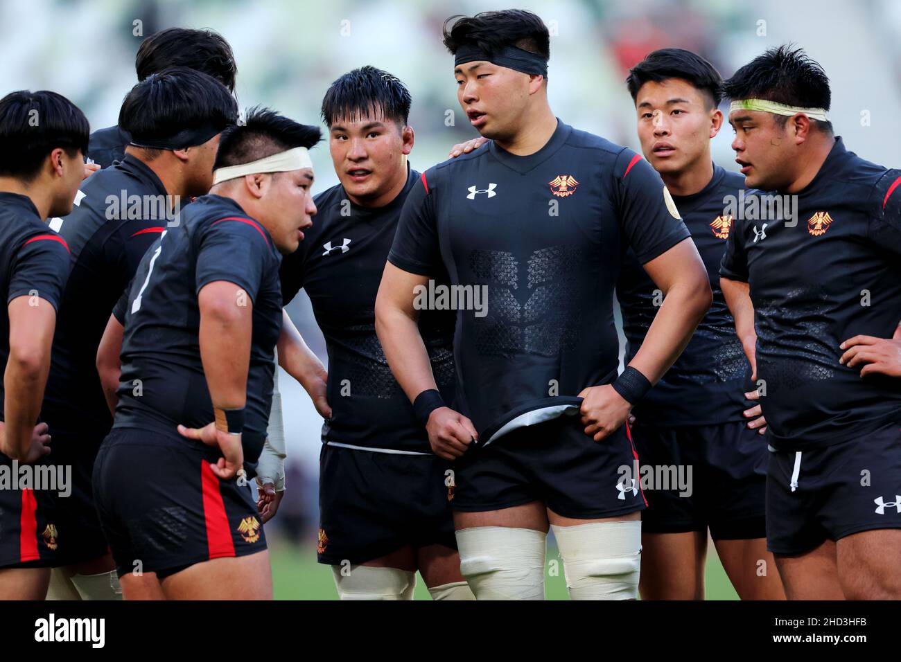 Tokyo, Japan. 2nd Jan, 2022. Teikyo University team group () Rugby ...