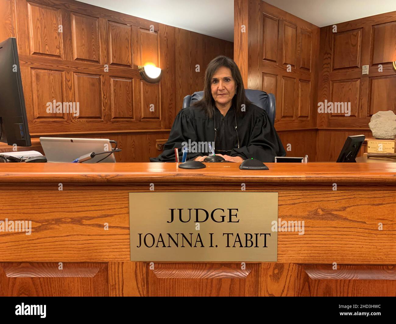 Charleston, USA. 15th Dec, 2021. Joanna Tabit, judge. She sees daily ...