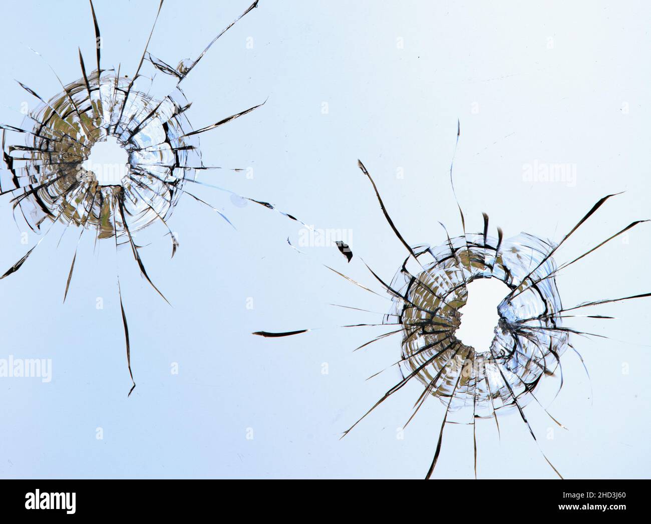 High quality broken glass texture. Hole in dirty glass. On a light ...