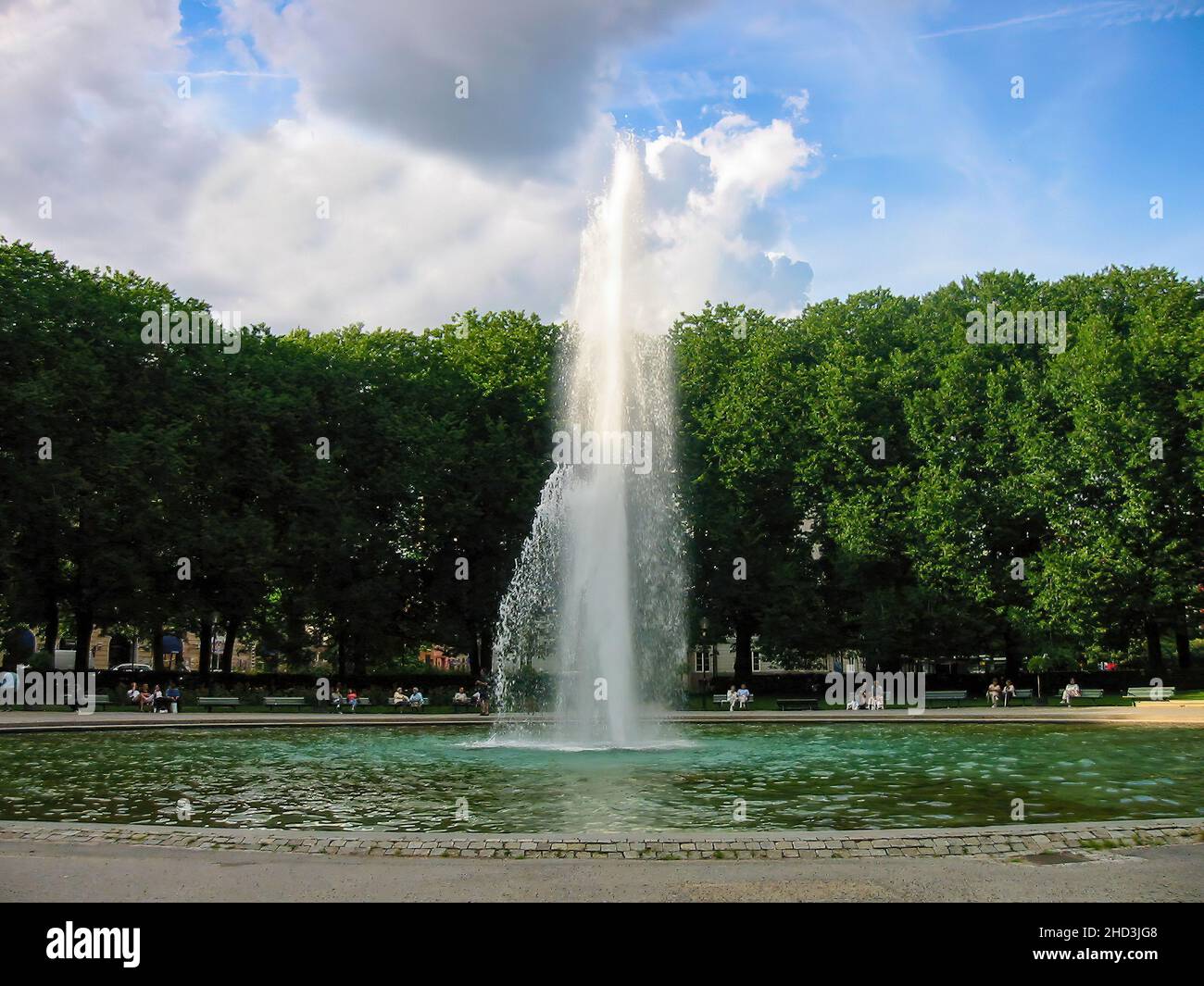 The fountain in Karlaplan, central Stockholm, Sweden Stock Photo - Alamy