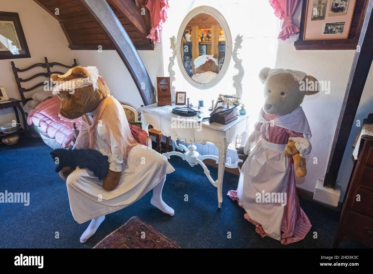 England, Dorset, Dorchester, The Teddy Bear Museum, Exhibit of Teddy ...