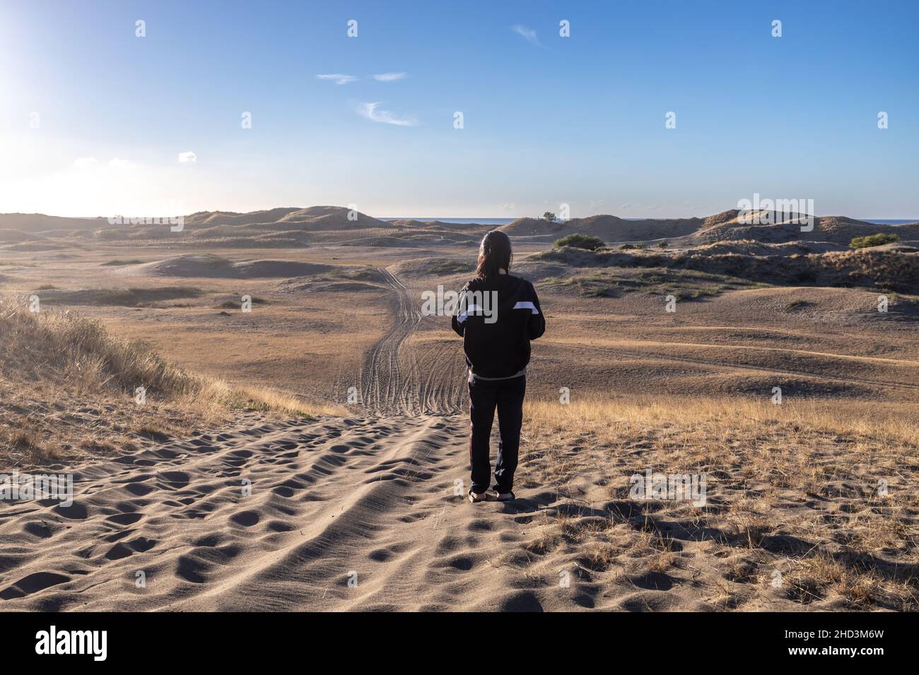 beautiful landscape at Laoag City Sand dunes, Philippines Stock Photo ...