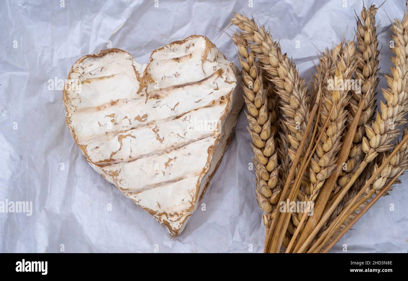 a traditional Neufchatel cheese, dairy product, France Stock Photo - Alamy