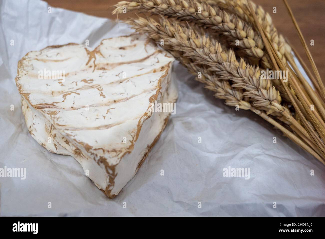 the traditional Neufchatel cheese, dairy product, France Stock Photo ...