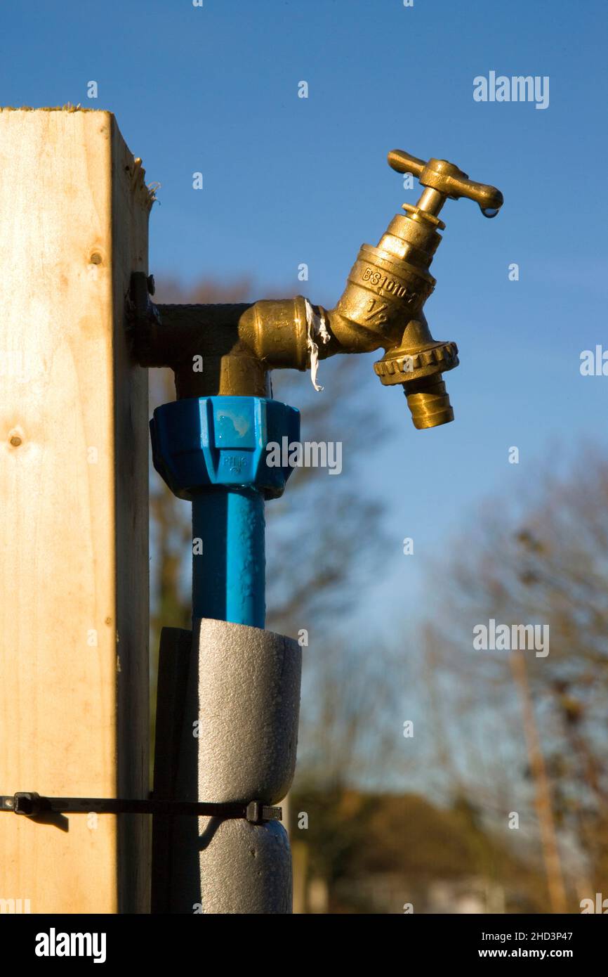 tap supplying water to plot holders on the allotment in bugess hill ...