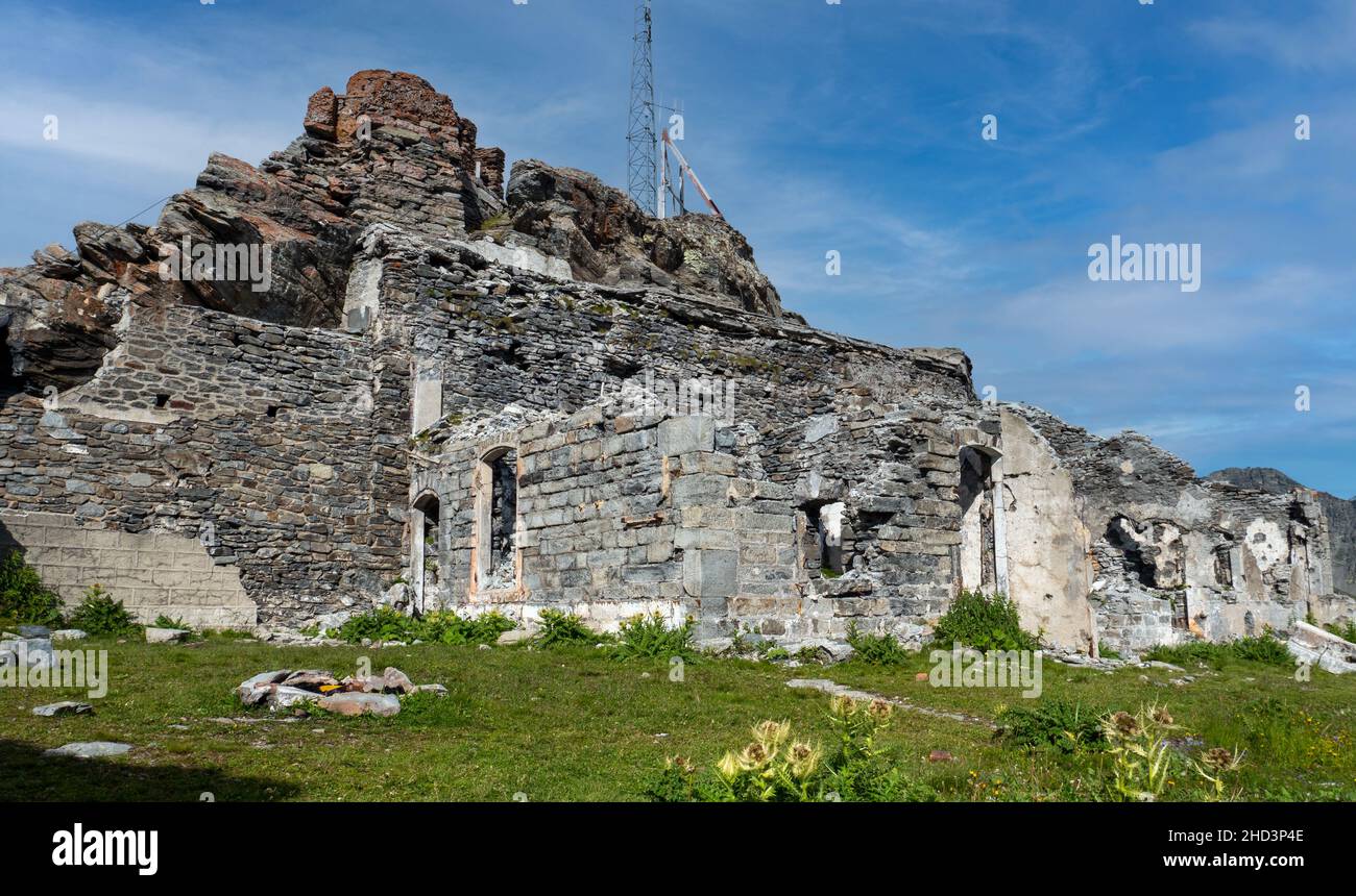 a view of fort de la Redoute-Ruinée, Alps, France Stock Photo - Alamy