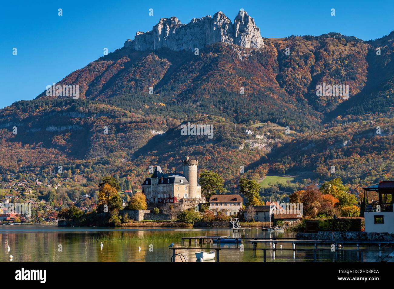Castle of Duingt, near the lake of Annecy, France Stock Photo - Alamy