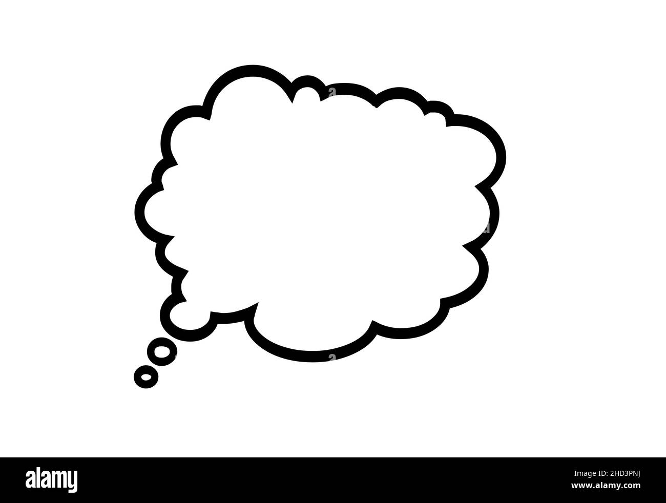 Blank speech circle bubble chat in white background. Comic speech round ...