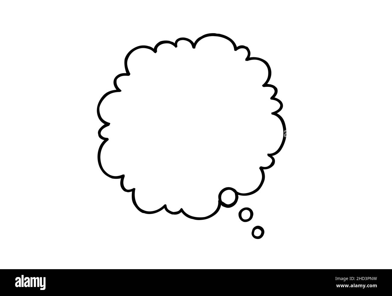 Blank speech circle bubble chat in white background. Comic speech round ...