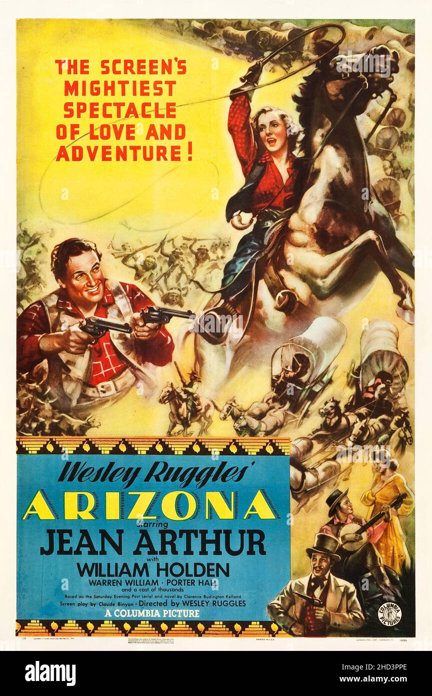 JEAN ARTHUR in ARIZONA (1940), directed by WESLEY RUGGLES. Credit ...