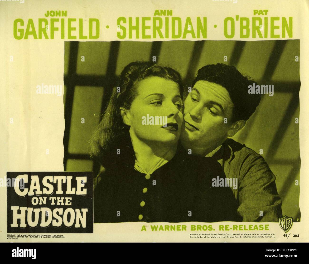 ANN SHERIDAN and JOHN GARFIELD in CASTLE ON THE HUDSON (1940), directed ...