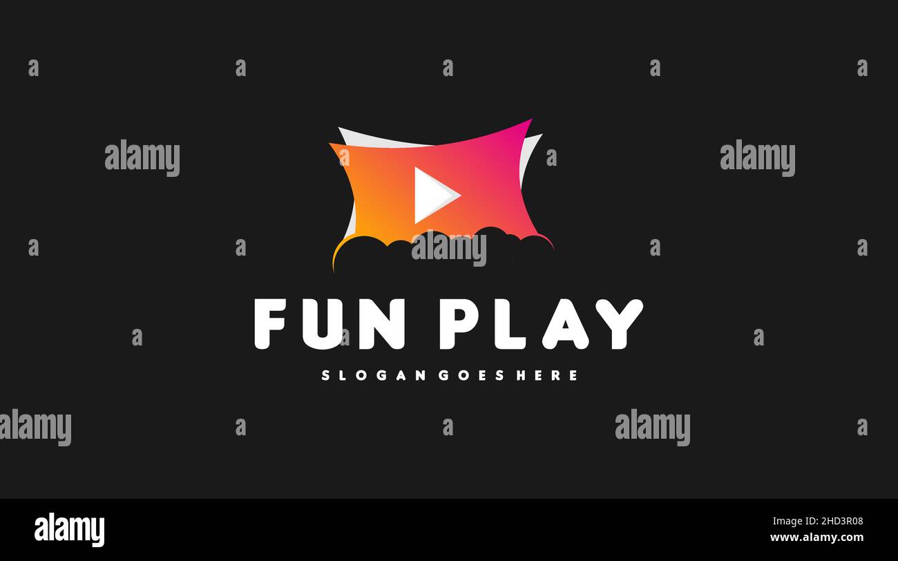 Fun and Colorful Logo Template Vector Stock Vector Image & Art - Alamy