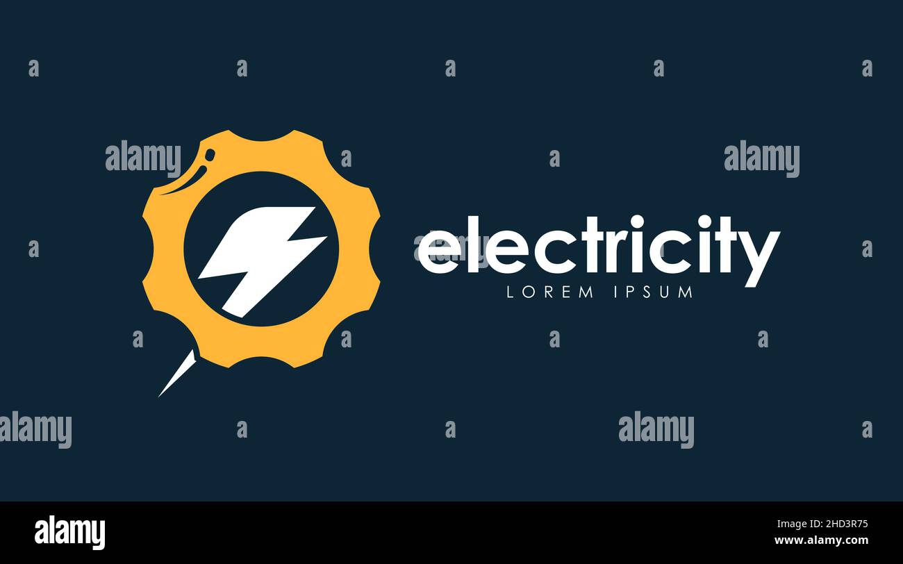 Electricity Logo Design Concept Vector. Electronic Logo Template Vector ...