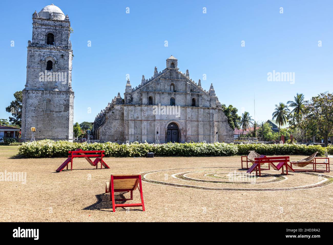 Paoay Church, a UNESCO World Heritage Site at Ilocos Norte, Philippines ...