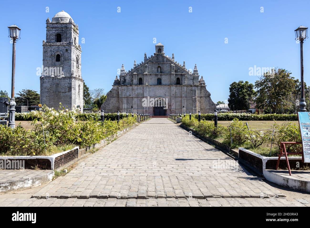 Paoay Church, a UNESCO World Heritage Site at Ilocos Norte, Philippines Stock Photo - Alamy