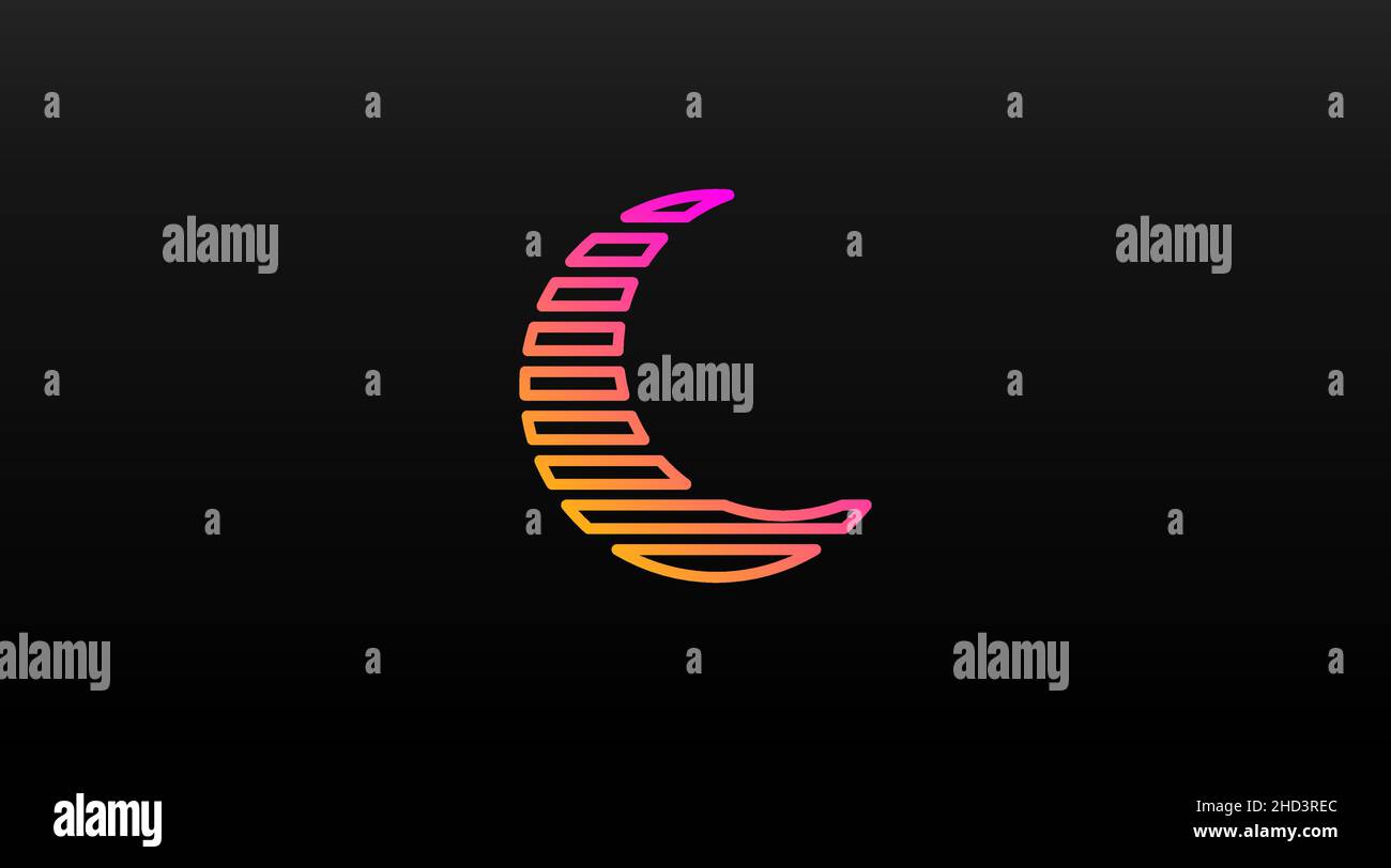 Unique Moon Logo Design Concept Vector Stock Vector Image & Art - Alamy