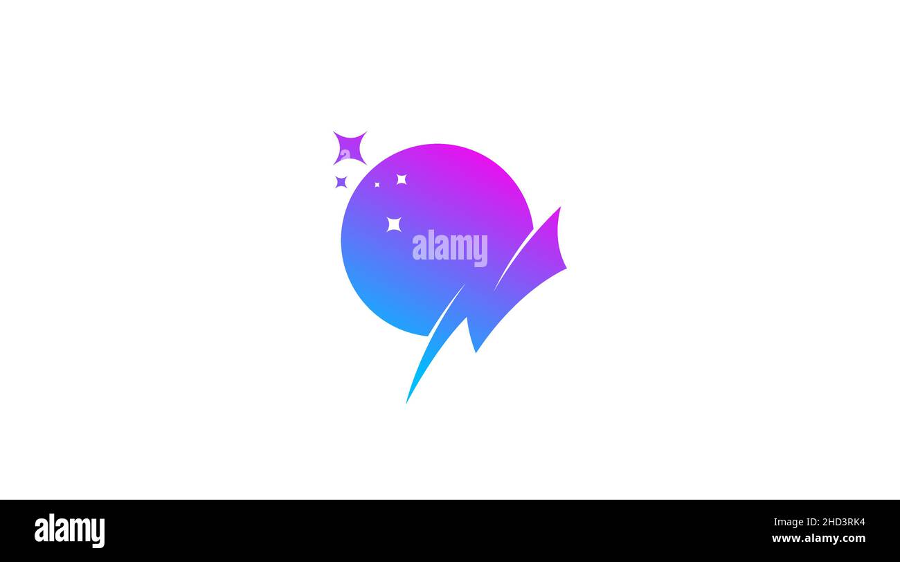 Unique Moon Logo Design Concept Vector Stock Vector Image & Art - Alamy