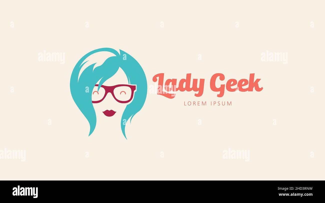Creative and Unique Geek Logo Concept. Geek People Logo Template Stock ...