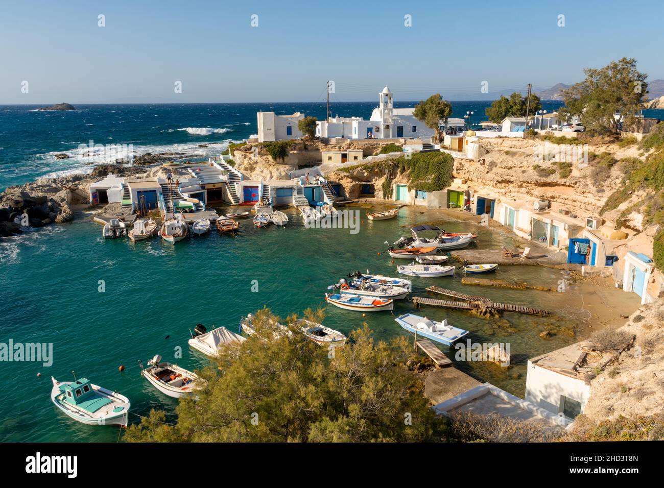 The fishing village Mandrakia, Milos, Greece Stock Photo - Alamy