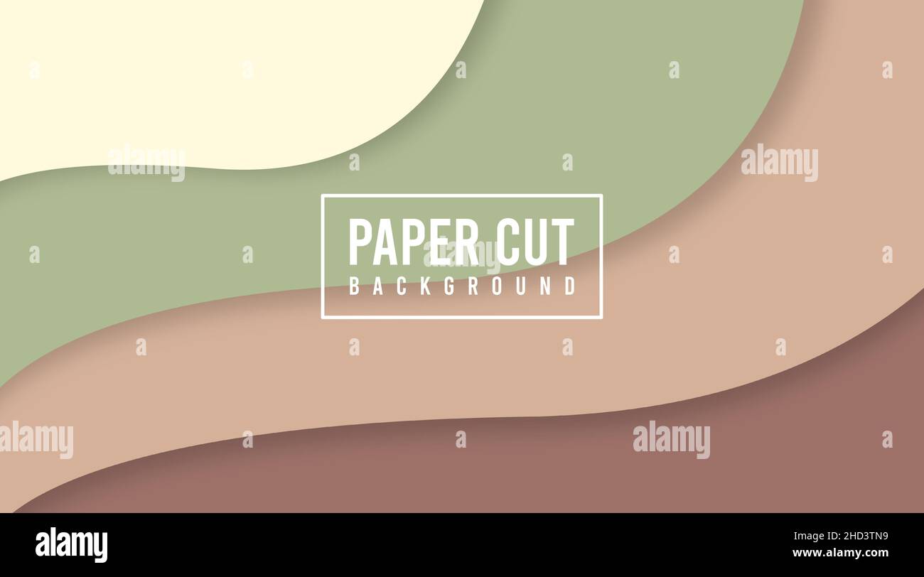 Colorful paper cut background illustration vector Stock Vector Image ...