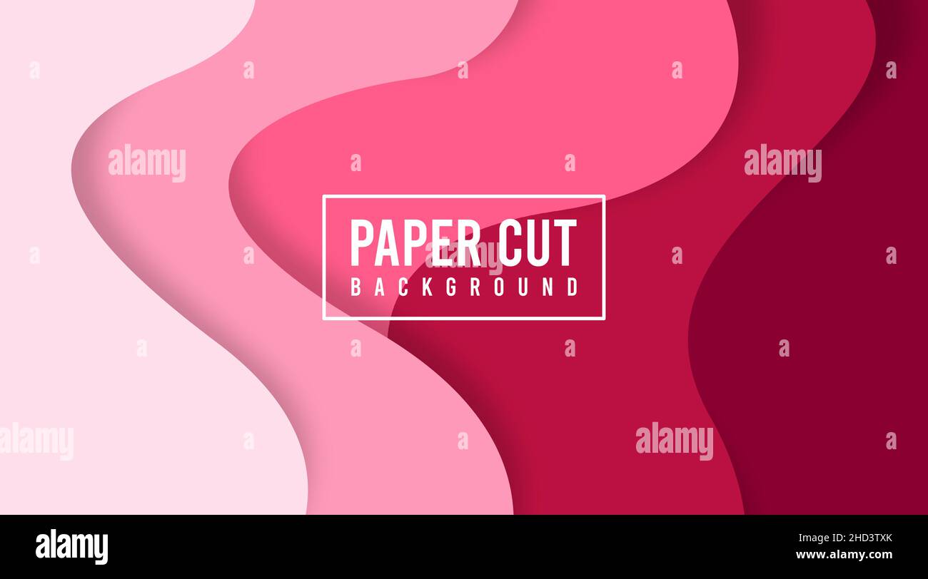 Colorful paper cut background illustration vector Stock Vector Image ...