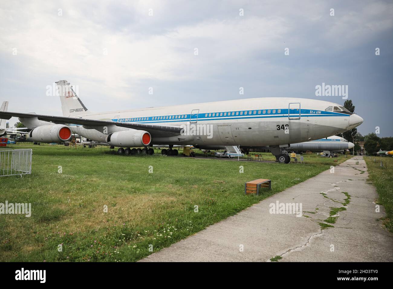 KIEV, UKRAINE - AUGUST 01, 2021: Aeroflot Ilyushin IL-86 displayed at ...