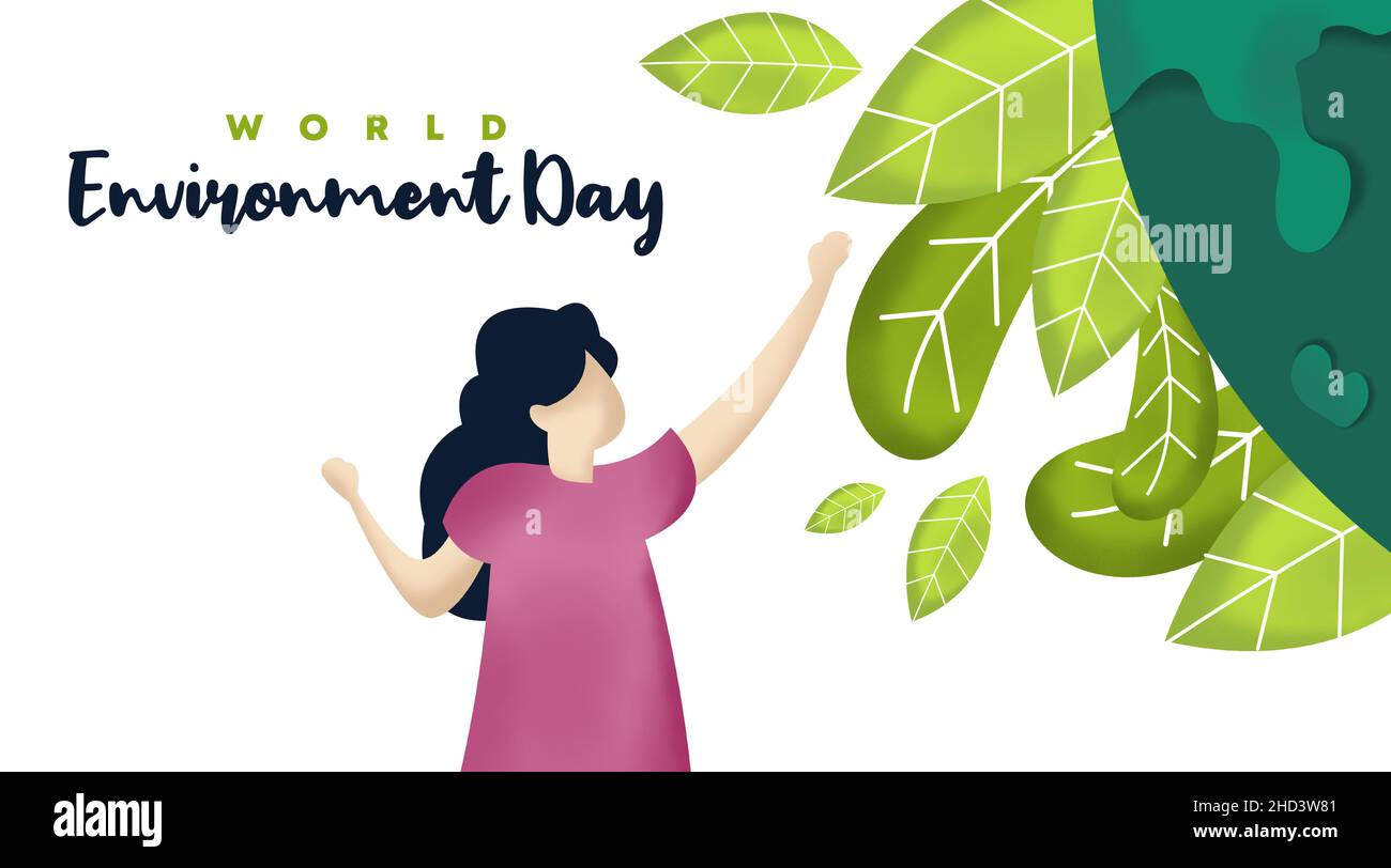 World Environment Day Background Illustration Vector. World Environment ...
