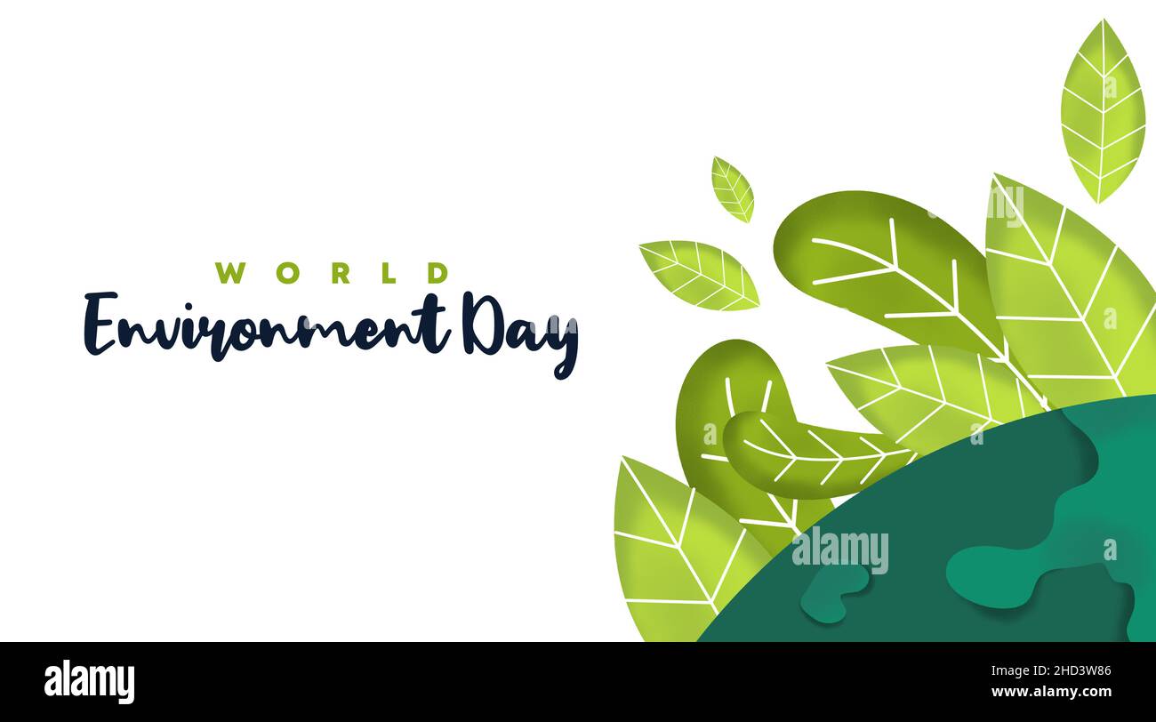 World Environment Day Background Illustration Vector. World Environment ...