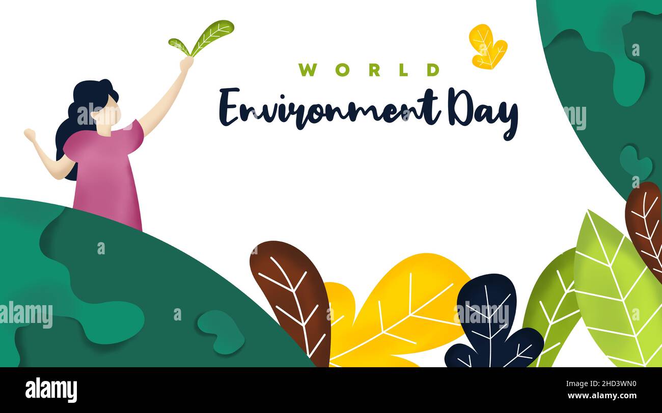 World Environment Day Background Illustration Vector. World Environment ...