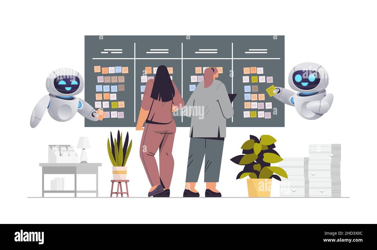 Calendar woman robots hi-res stock photography and images - Alamy