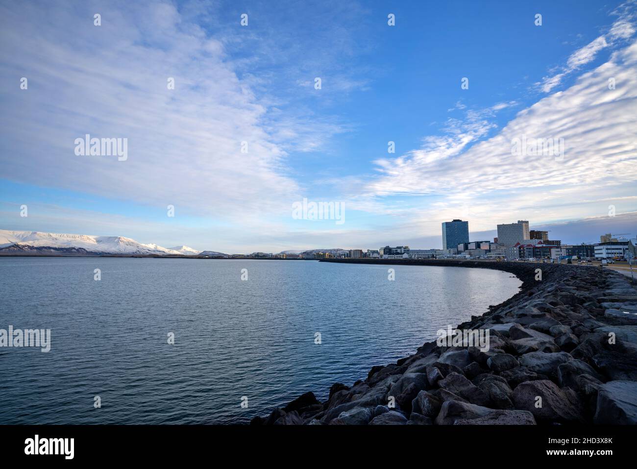Nature meets Man in Reykjavik, Iceland Stock Photo - Alamy