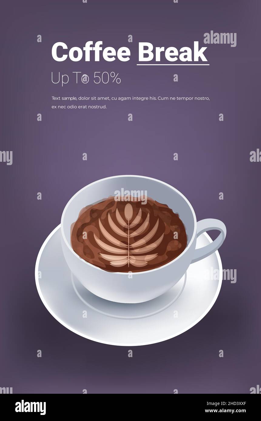 realistic coffee cup hot americano drink good morning coffee break ...