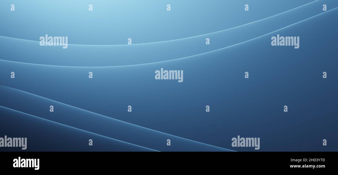 Abstract blue layered background with elegant lines and curves Stock ...