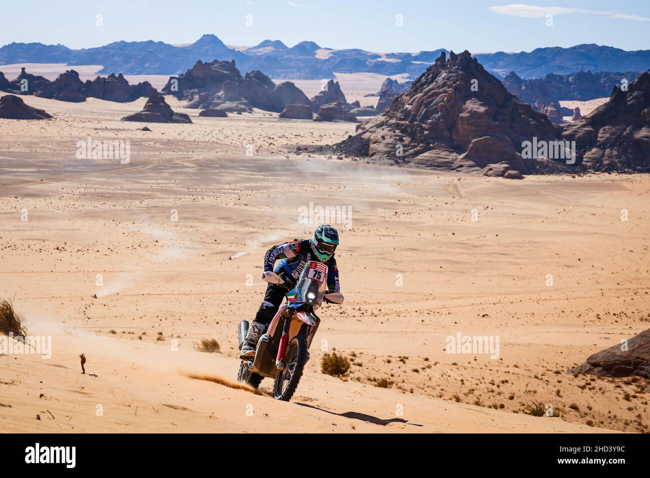 75 Al Shatti Abdullah (kwt), KTM, Moto, action during the Stage 1B of ...