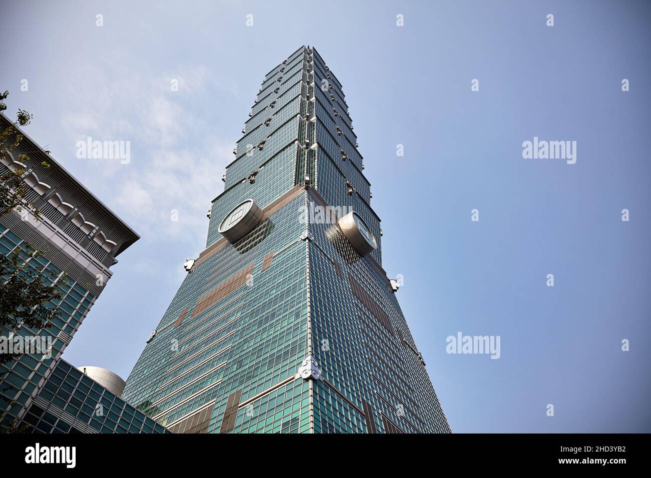 View of the iconic Taipei 101 tower, one of the tallest building in the ...