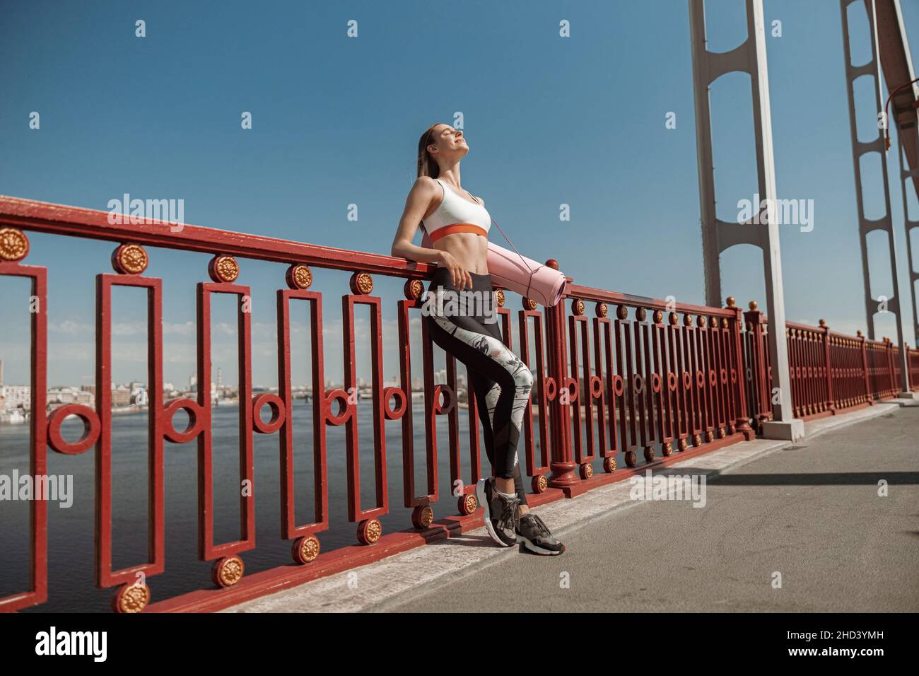 Red handrail hi-res stock photography and images - Alamy