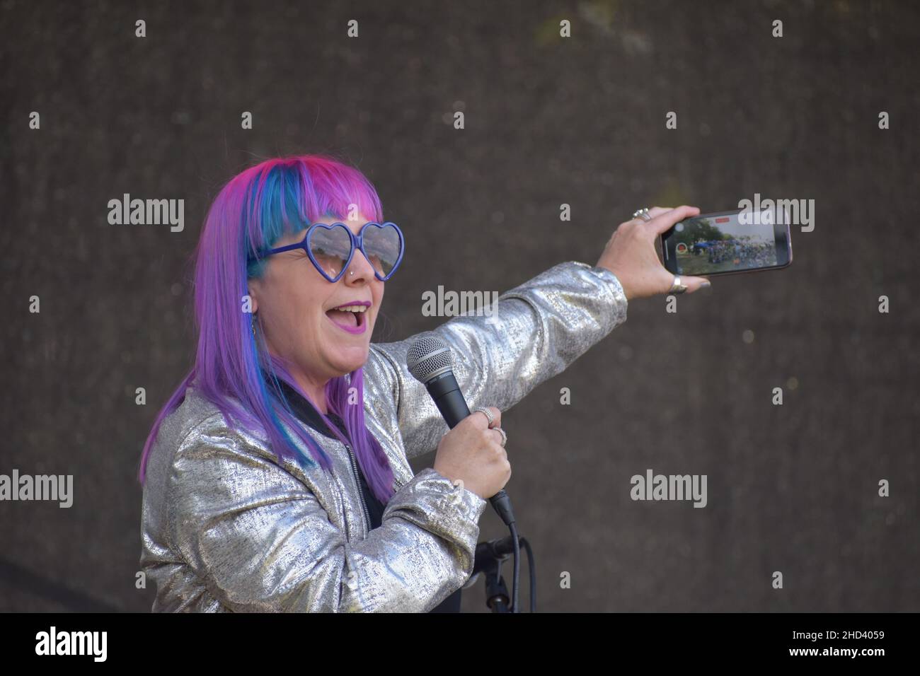 TV presenter Peg Alexander at Armley Moor Festival Stock Photo - Alamy