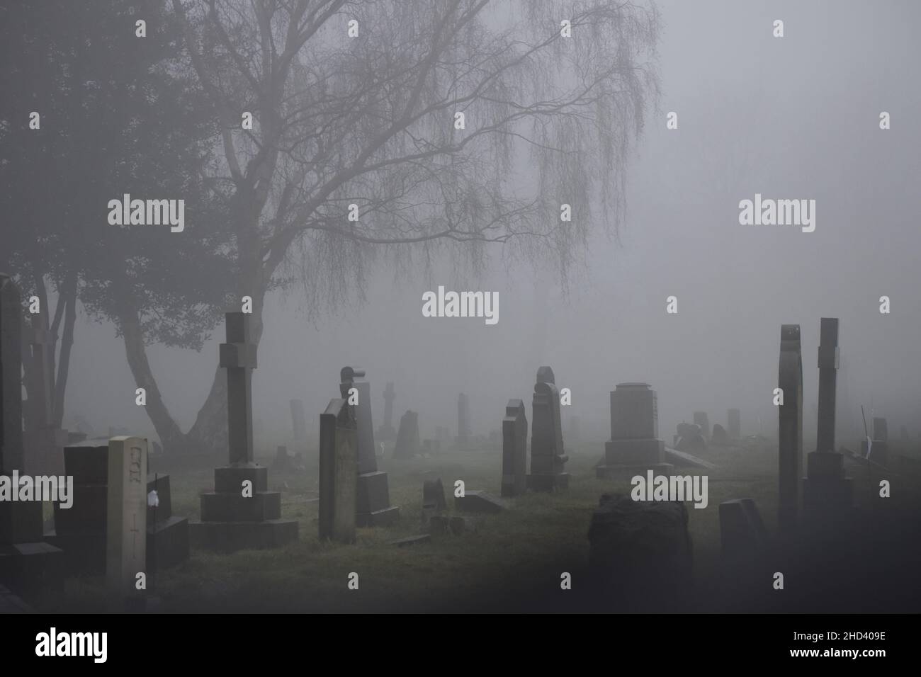 Ghost graveyard hi-res stock photography and images - Alamy