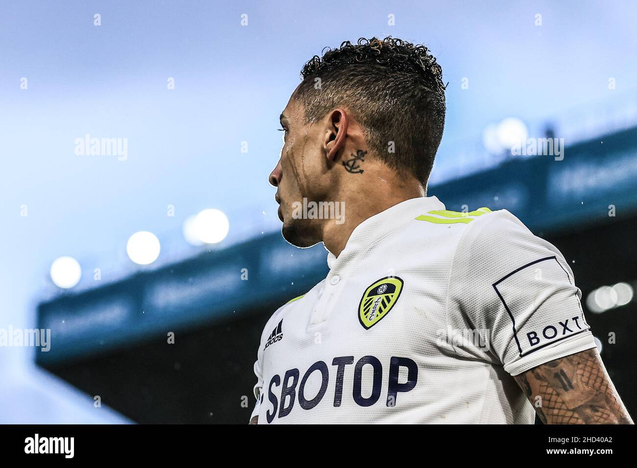Raphinha #10 of Leeds United’s tattoos Stock Photo - Alamy