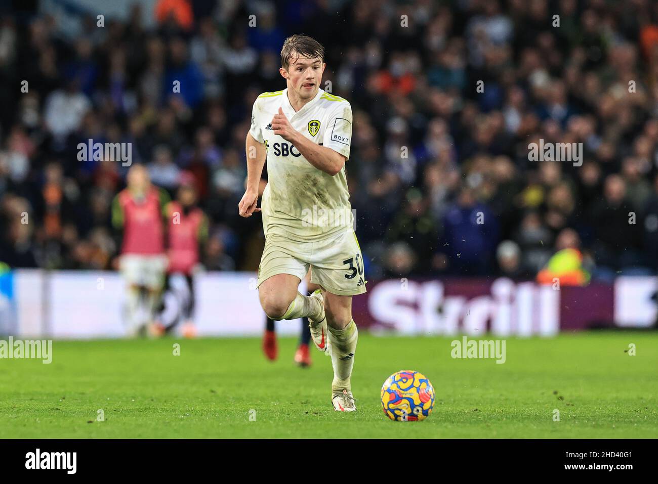 Joe Gelhardt #30 of Leeds United in action during the game Stock Photo ...